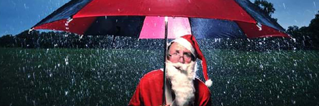 Santa in the rain | Weston Creek Little Athletics